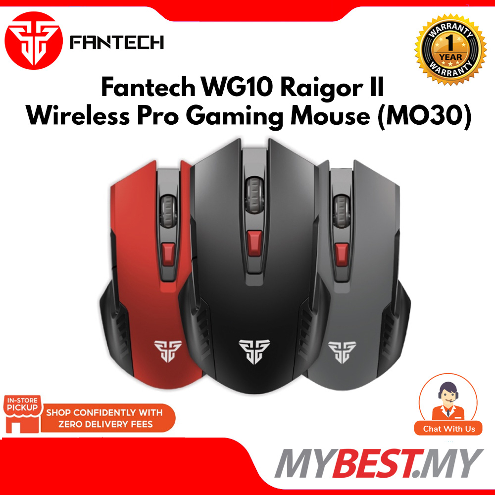 Fantech WG10 Raigor II 2000 DPI Wireless 2.4GHz Pro Gaming Mouse (MO30) | Shopee Malaysia
