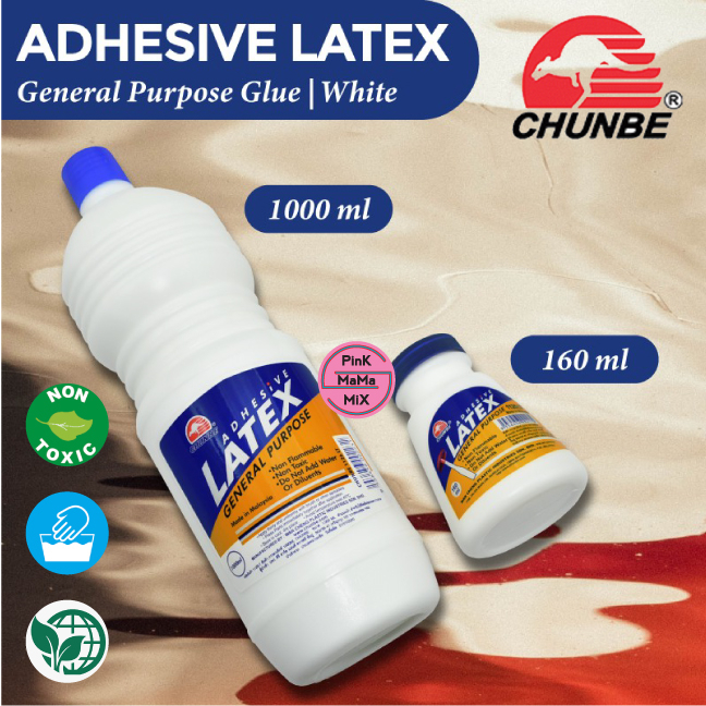Chunbe Adhesive Latex Glue 1126LT (1000ml) / 1125LT (160ml) | Shopee ...