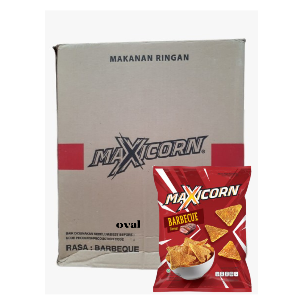 HALAL Maxicorn Tortilla Chips Nacho Cheese / Barbecue / Roasted Corn ...