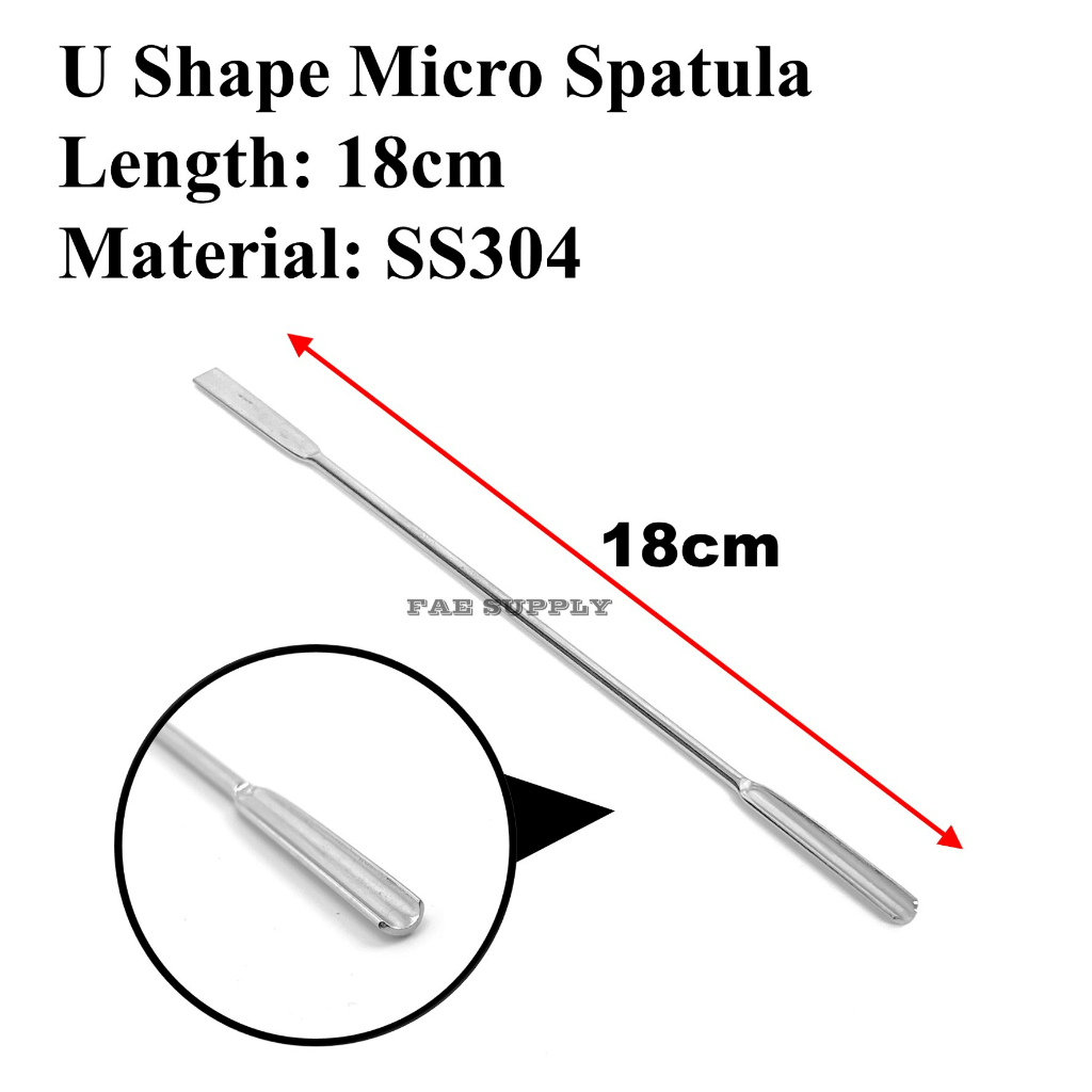 Micro spatula stainless steel SS304 length 12.5 15 18 20 25 30cm ...