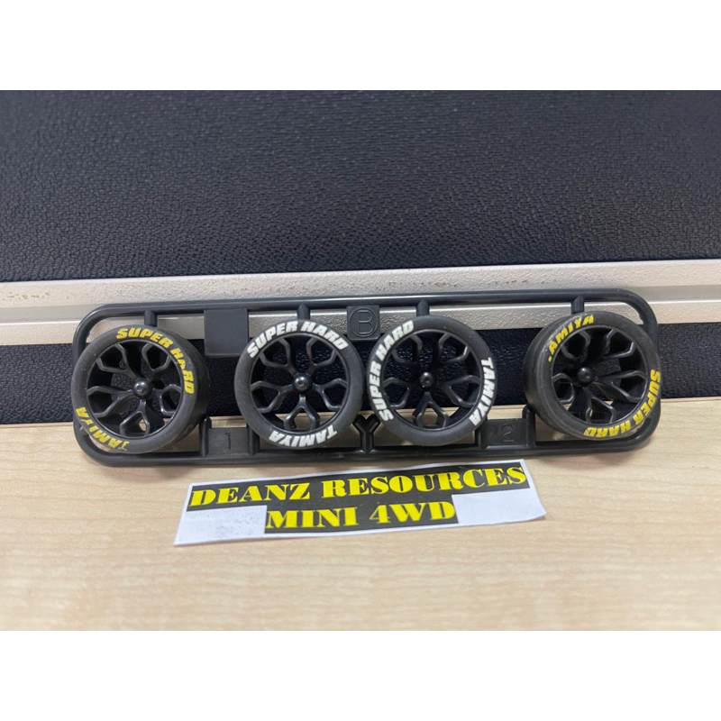 original tamiya low profile rim and super hard tire used seldomly ...