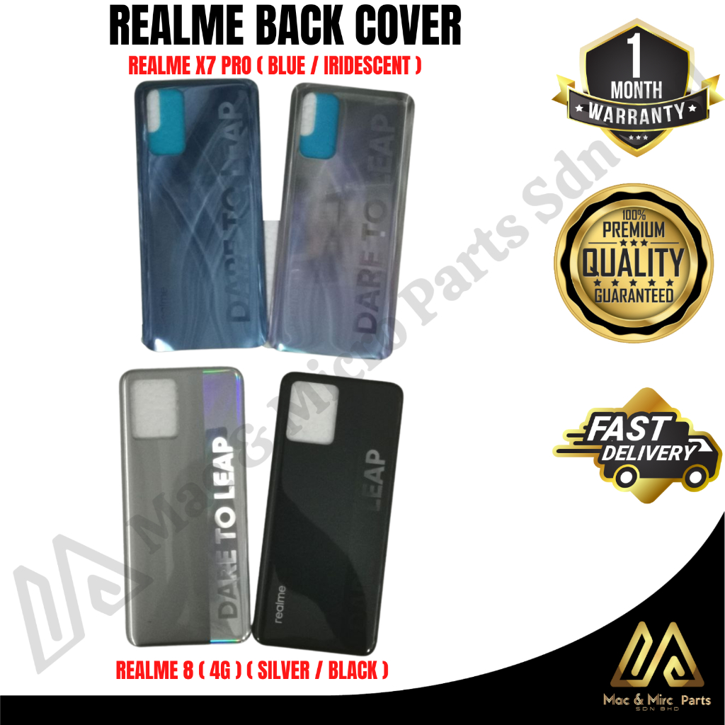 REALME X7 PRO / REALME 8 ( 4G ) BACK COVER ( READY STOCK ) | Shopee ...
