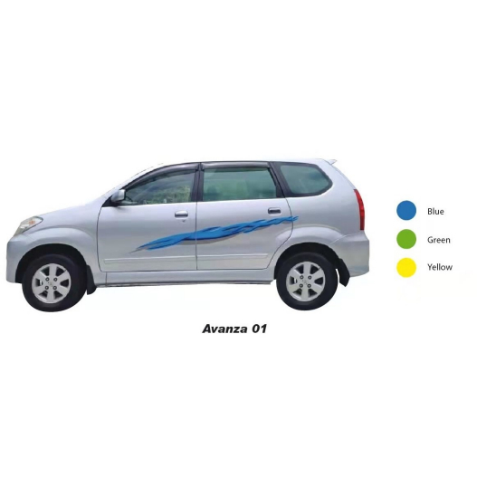 TOYOTA AVANZA Sticker Car Body Side Lining (7 Designs) - [Original ...