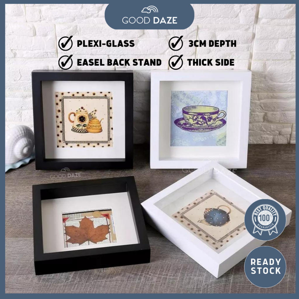 【GOOD DAZ】3cm Depth Shadow Box Frame Customise Gift Photo Puzzle Hollow ...