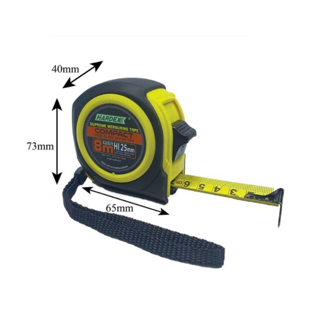 HARDEX SUPREME 8M MEASURING TAPE (HT 25MM) | Shopee Malaysia