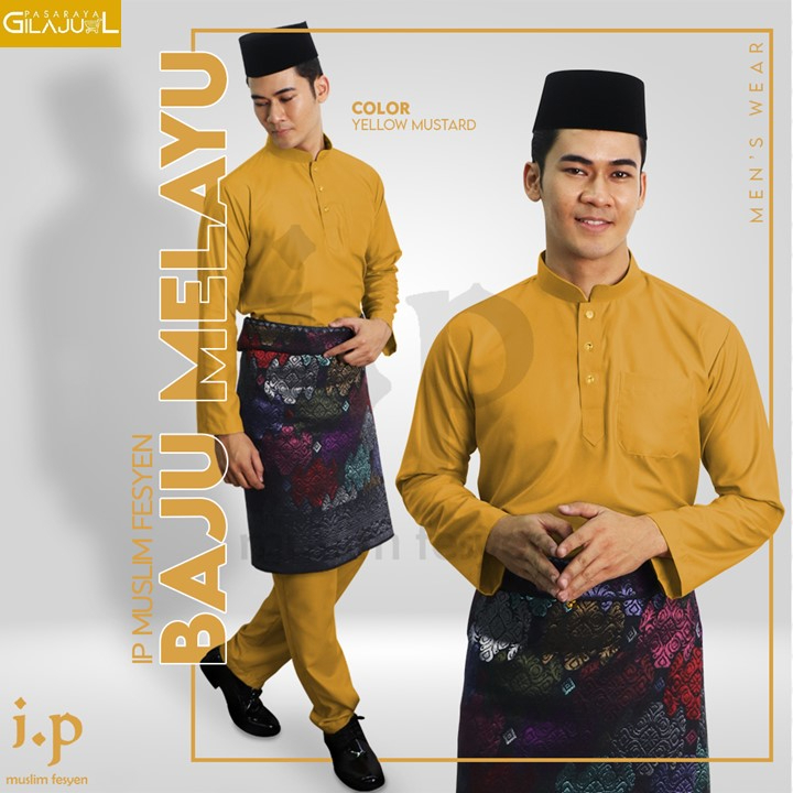 🔥 I.P MUSLIM BAJU RAYA 2023 🔥 DEWASA CUTTING MODERN / BAJU RAYA MUSTARD ...