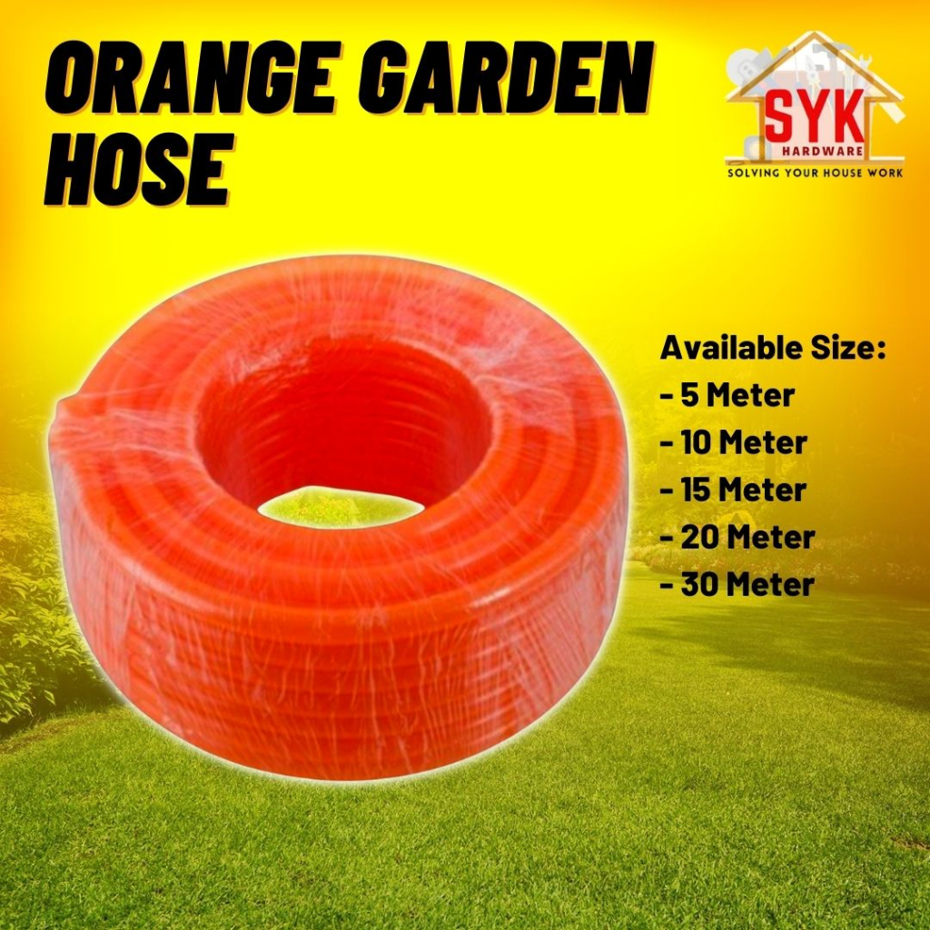 SYK Orange Garden Hose (5m/10m/15m/20m/30m) Gardening Watering Tools ...