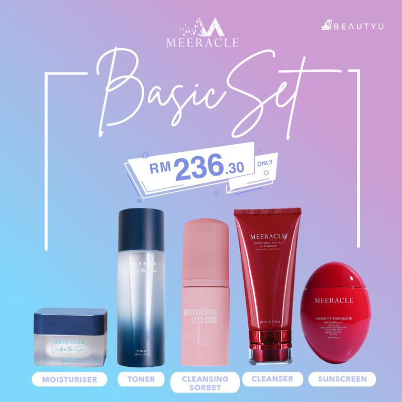 BASIC SET MEERACLE (suite for all skin problem) | Shopee Malaysia