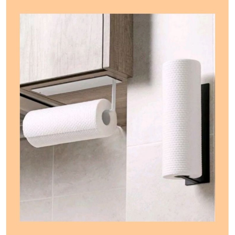 [Ready Stock] HICOOK Iron Steel Kitchen Tissue Rack Paper Hanger Rack ...