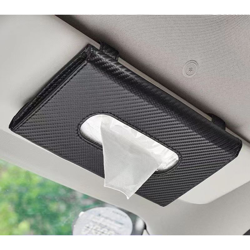 AUTOP Carbon Fiber Car Tissue Holder Box Car Organizer Car Accesories ...