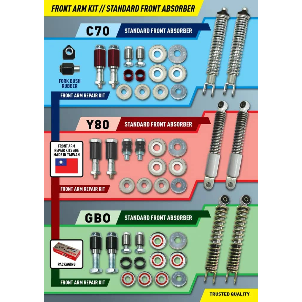 FRONT ABSORBER / FRONT ARM REPAIR KIT | Shopee Malaysia