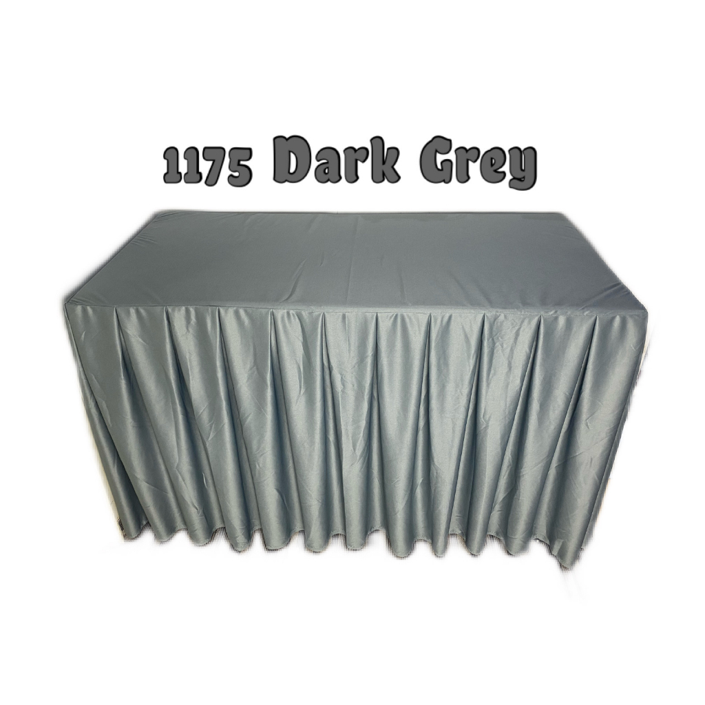 DARK GREY Cover Banquet Table , cover table , sarung meja , alas meja ...