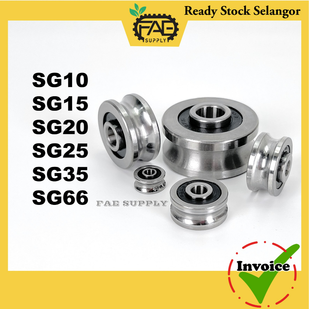 Pulley bearing U Groove Guide Bearing SG10 SG15 SG20 SG20 SG25 SG35 SG66 | Shopee Malaysia