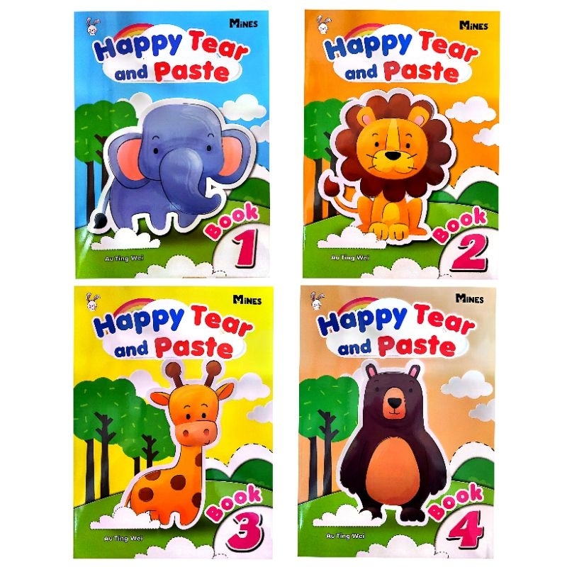 Mines Kids Fun Happy Tear Cut And Paste Activity & Learning Book ...