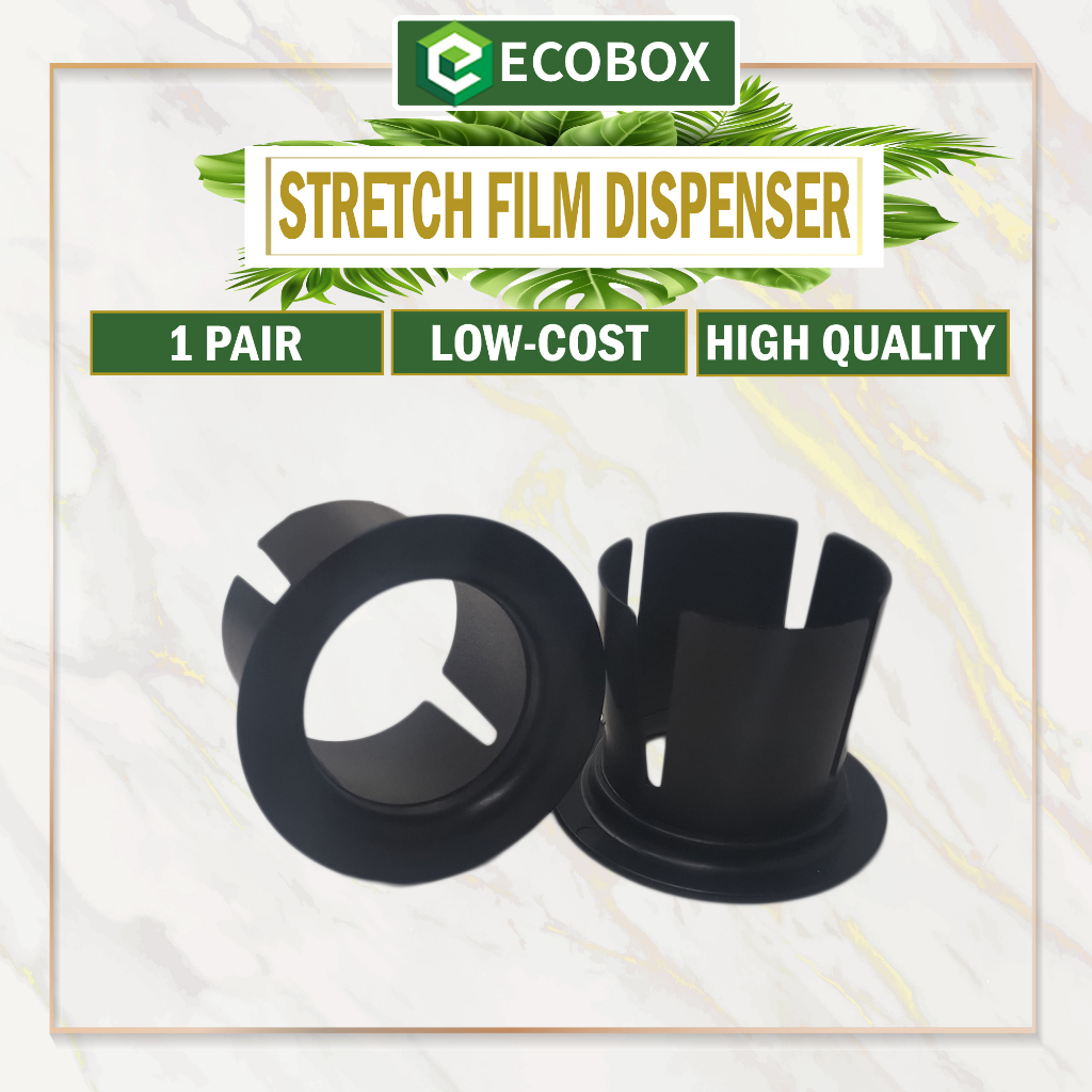 EcoBox-Stretch Film Dispenser Black & Green Stretch Film Holder Cap ...