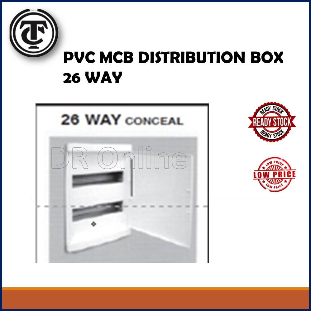 TC MCB PVC DB Box / MCB Distribution Box , 21 Way/26 WAY (TRANSPARENT ...
