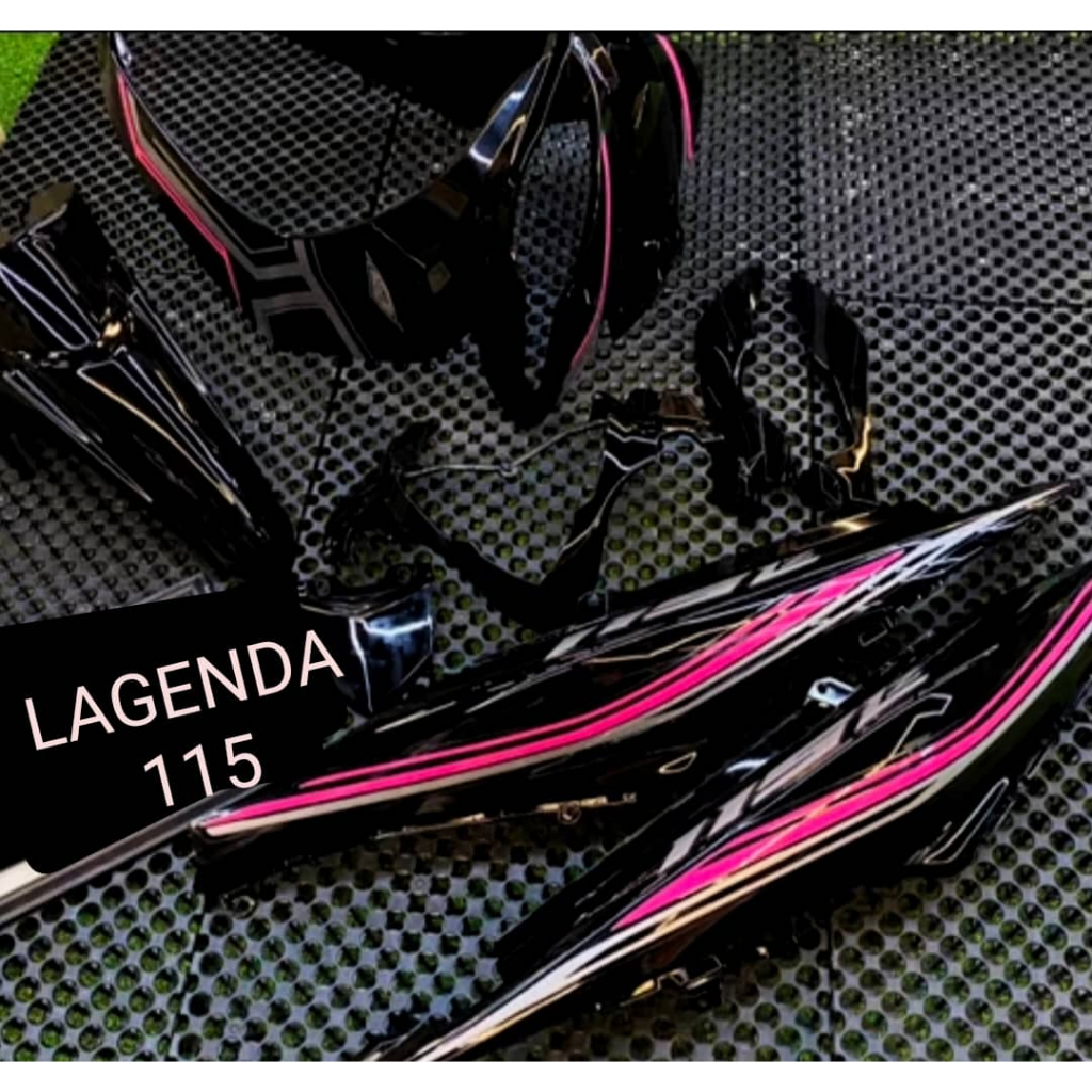 COVERSET HITAM KILAT LAGENDA 115 CARB / 115 FI | Shopee Malaysia