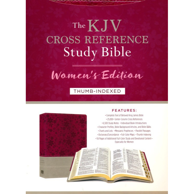 The KJV Cross Reference Study Bible Women's Edition Indexed Floral ...