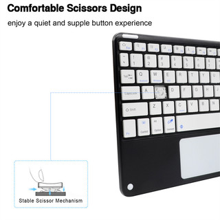 Wireless Bluetooth Keyboard with Touchpad for iPad Keybaord iPhone ...