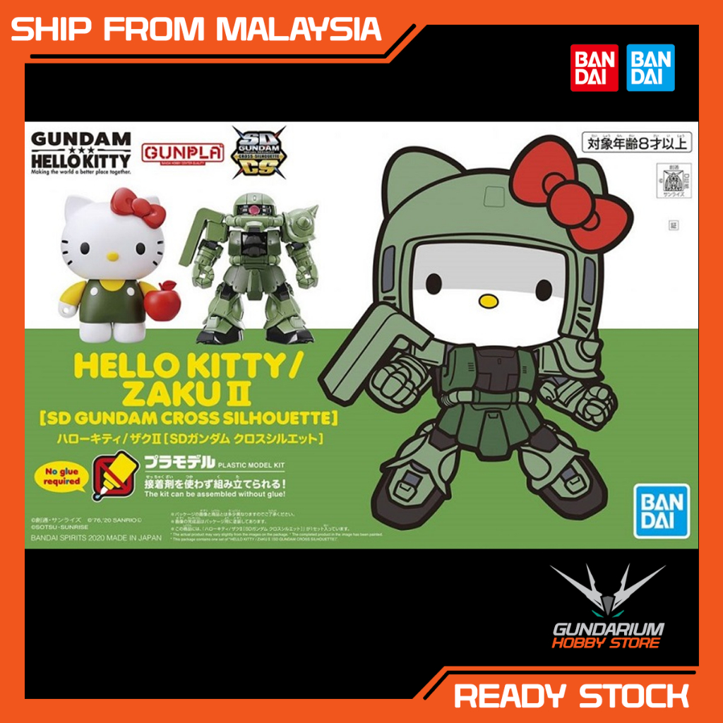 [Ready Stock] [SD] GUNDAM CROSS SILHOUETTE HELLO KITTY ZAKU II [Bandai ...