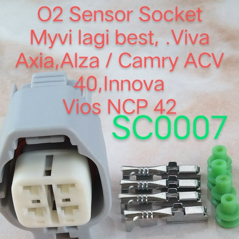 02 (Oxygen) Sensor Socket For Perodua Myvi Lagi Best, Viva, Axia, Alza ...