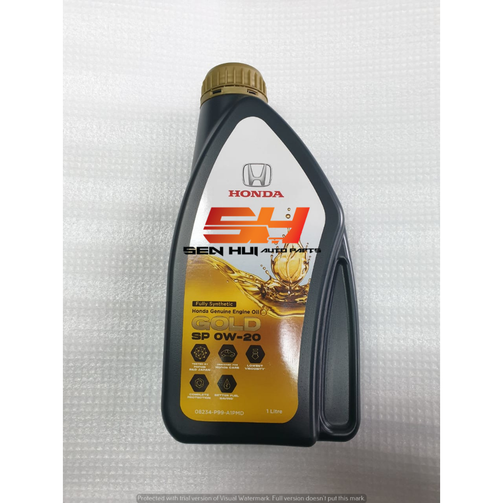 Honda ENGINE OIL SP 0W20 1Liter FULLY 08234-P99-A1PMD Genuine | Shopee ...