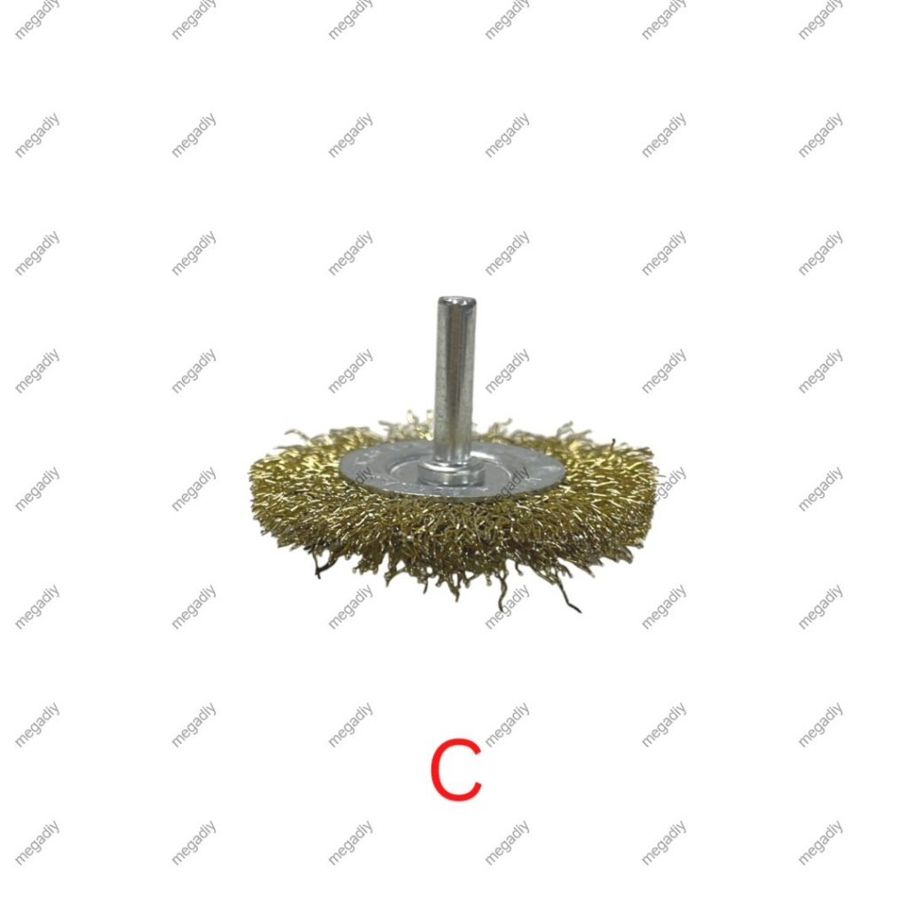 Brass Coated Wire Flat End Brush Paint Removal Sanding Grinding Wheel ...