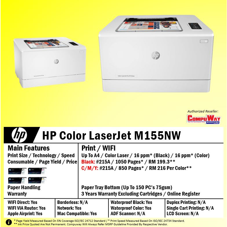 HP COLOR LASERJET M155NW PRINTER | Shopee Malaysia