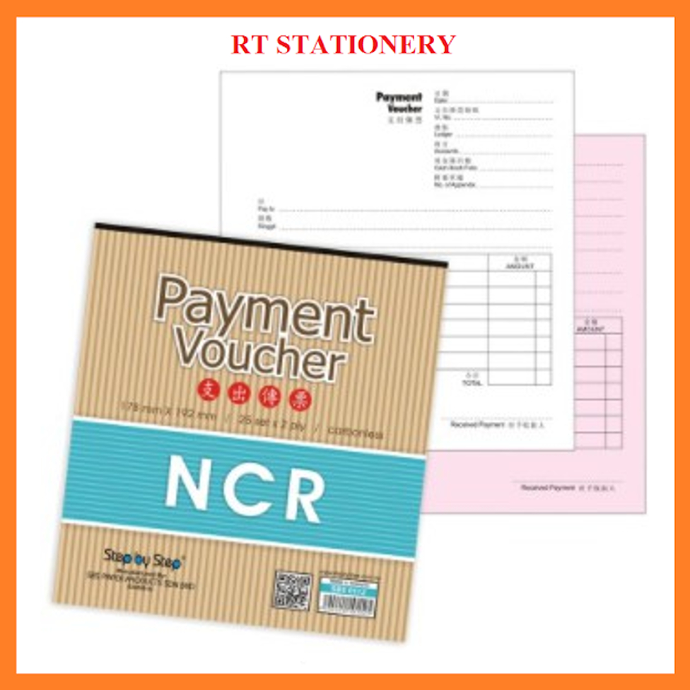Step by Step NCR Payment Voucher / Buku Baucar Pembayaran 55gsm 25 set x 2ply SBS 0112 | Shopee ...