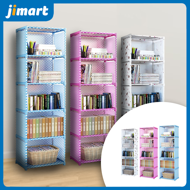 Jimart Multipurpose Rack 5 Tier High Quality PP Bookshelf Racks Easy ...