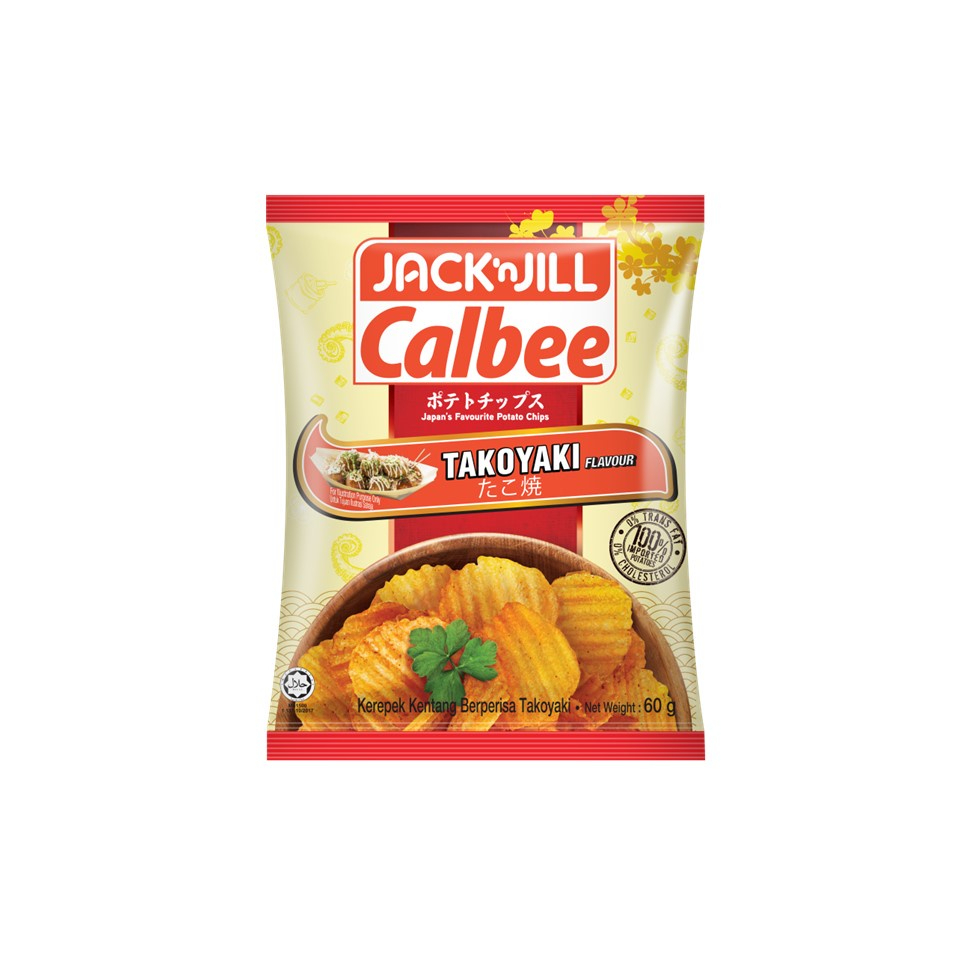 Jack'n Jill Calbee Takoyaki Potato Chips 60g | Shopee Malaysia