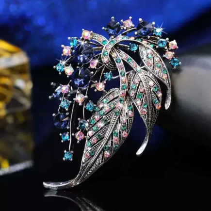 High-end Korean Rhinestones Brooch Pin Tudung Muslima Hijab Pin ...
