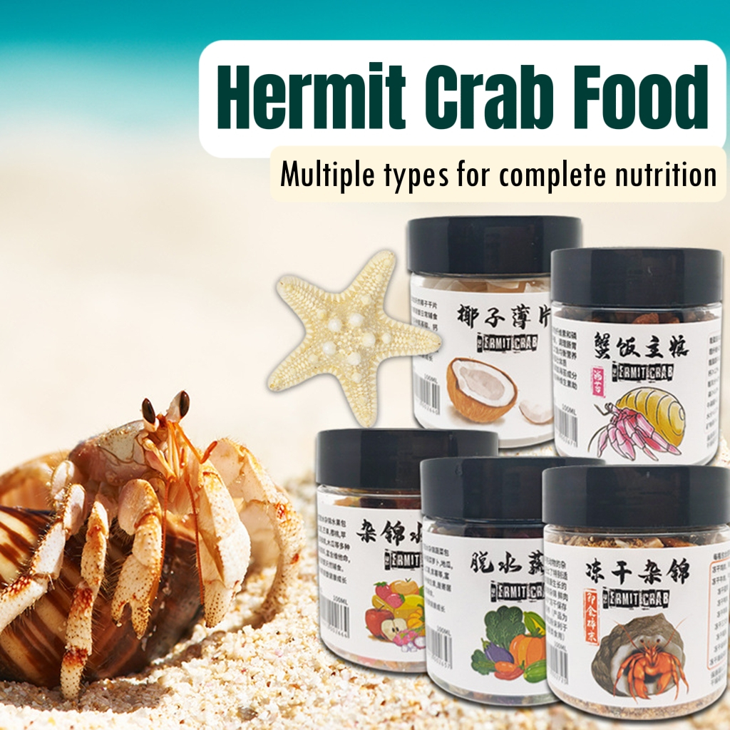 Reptile Structure Hermit Crab Food Fish Salmon Seaweed dry coconut diet ...