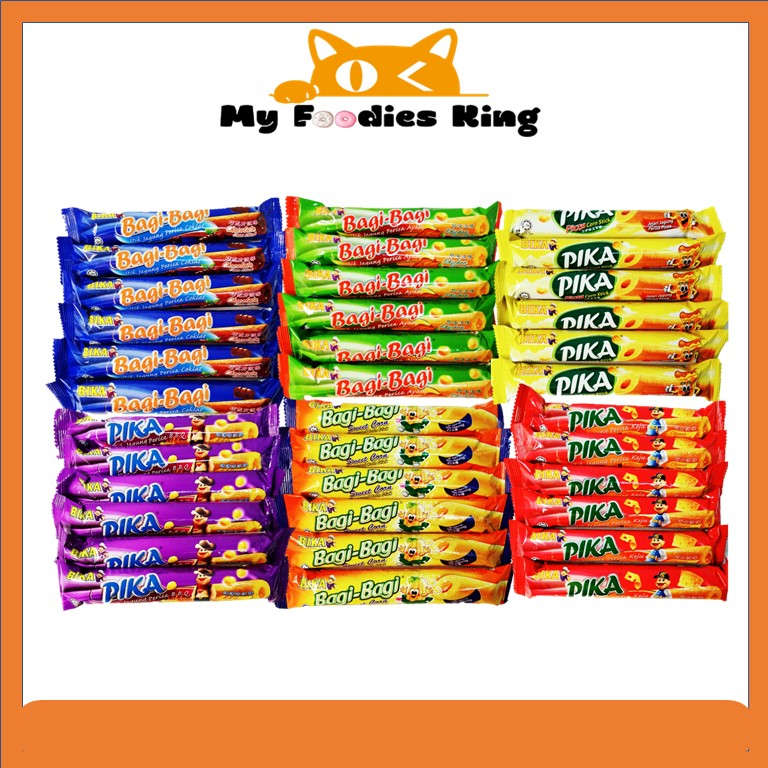 Bika bagi bagi Corn Stick 10g x 6pcs Choco/chicken/jejari jagung pizza ...