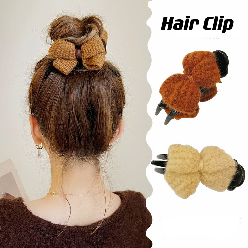 Korean Style Bow Ribbon Hairclip / Klip Rambut / 韩式蝴蝶结发夹 | Shopee Malaysia