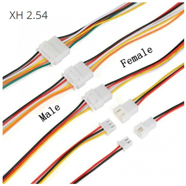 2.54mm Pitch XH2.54 Female Male 2 3 4 5 6 Pin Wire Cable Connector JST XH Plug | Shopee Malaysia