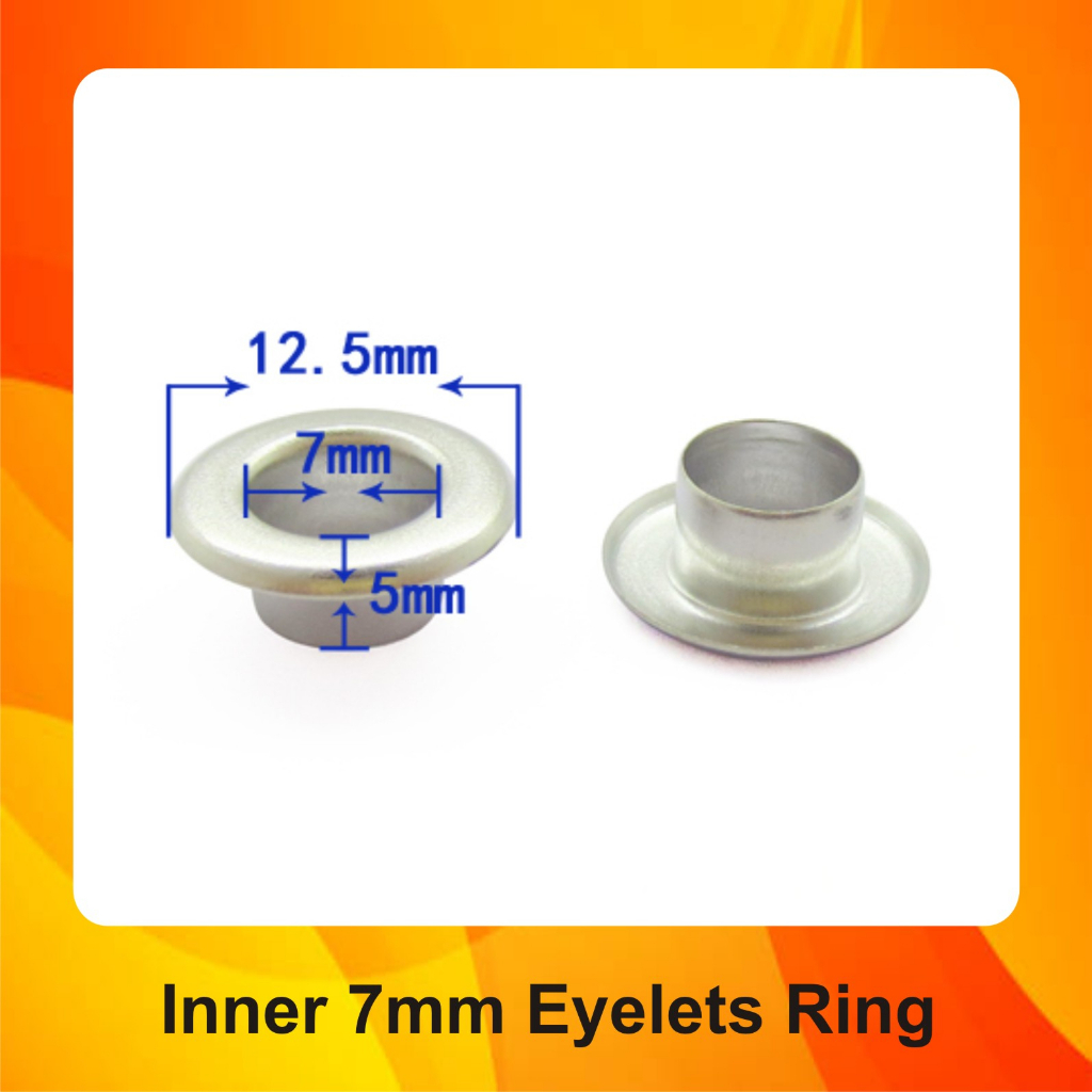 Chrome Colour Eyelet Ring 7mm | Shopee Malaysia