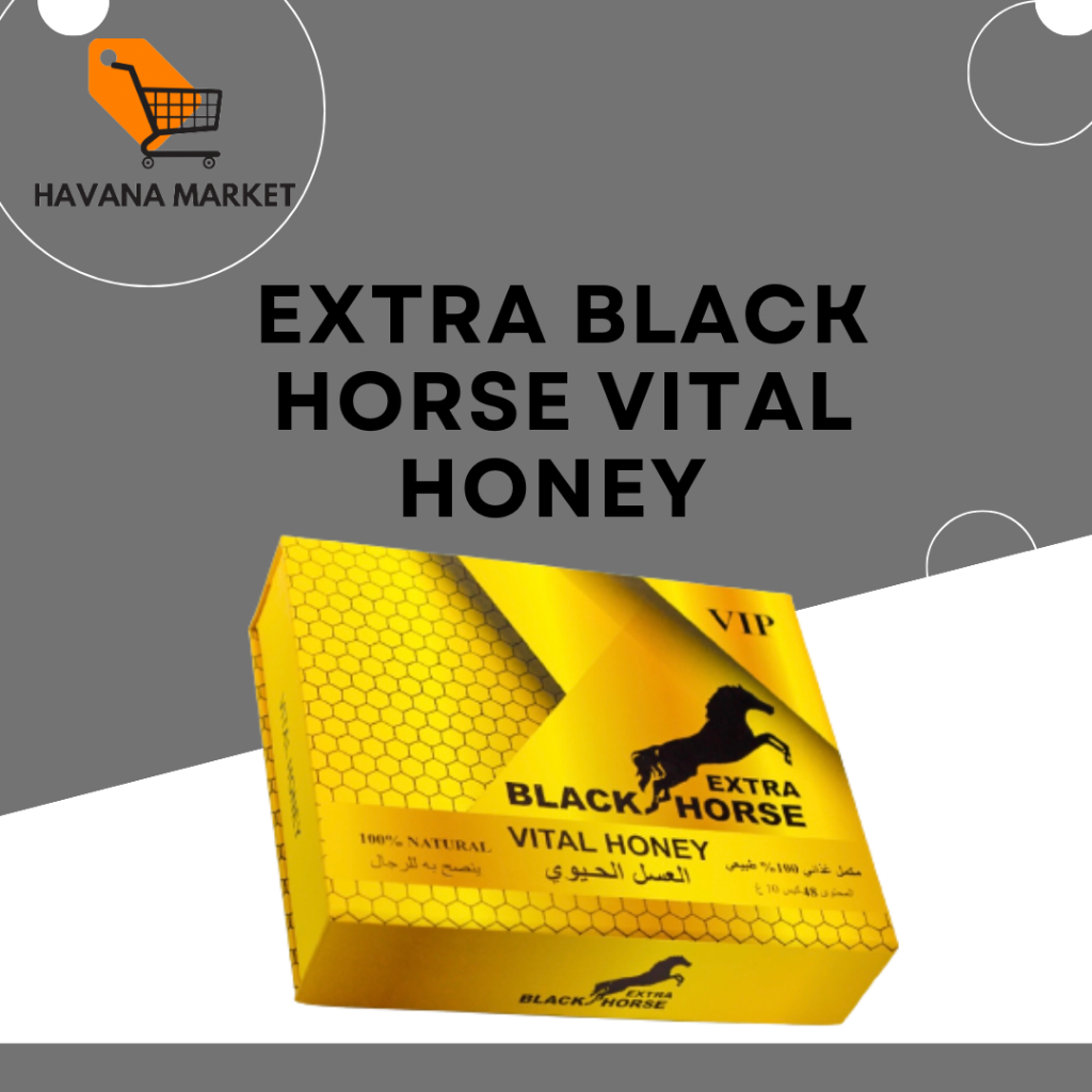 Black Horse Extra Vital Honey ( One Box 48 Sachets Each 10g) | Shopee Malaysia