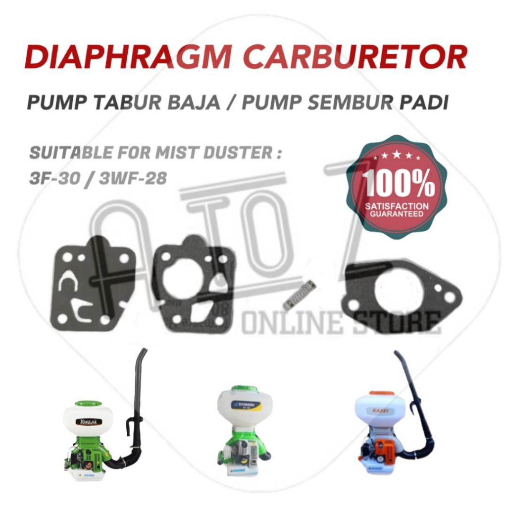 3F-30 MIST DUSTER DIAPHRAGM CARBURETOR (COMPLETE SET) | Shopee Malaysia