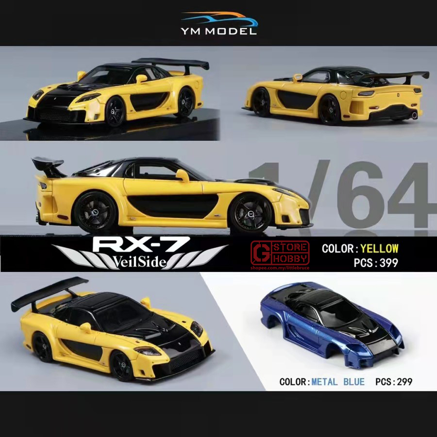 YM Model 1/64 Mazda RX7 Veilside | Shopee Malaysia