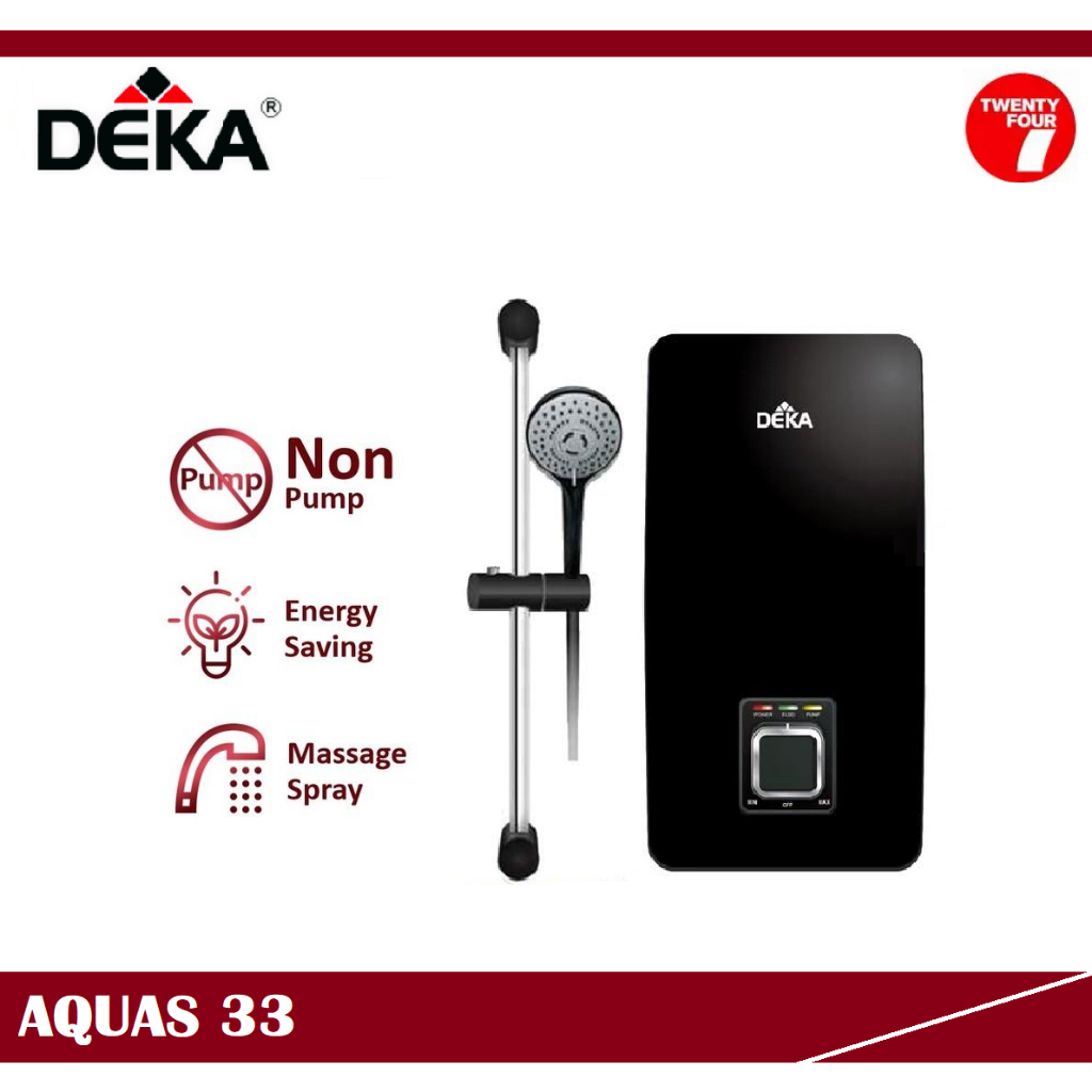 DEKA Water Heater (No Pump) 3.75kW Water Heater without Pump AQUAS 33 ...