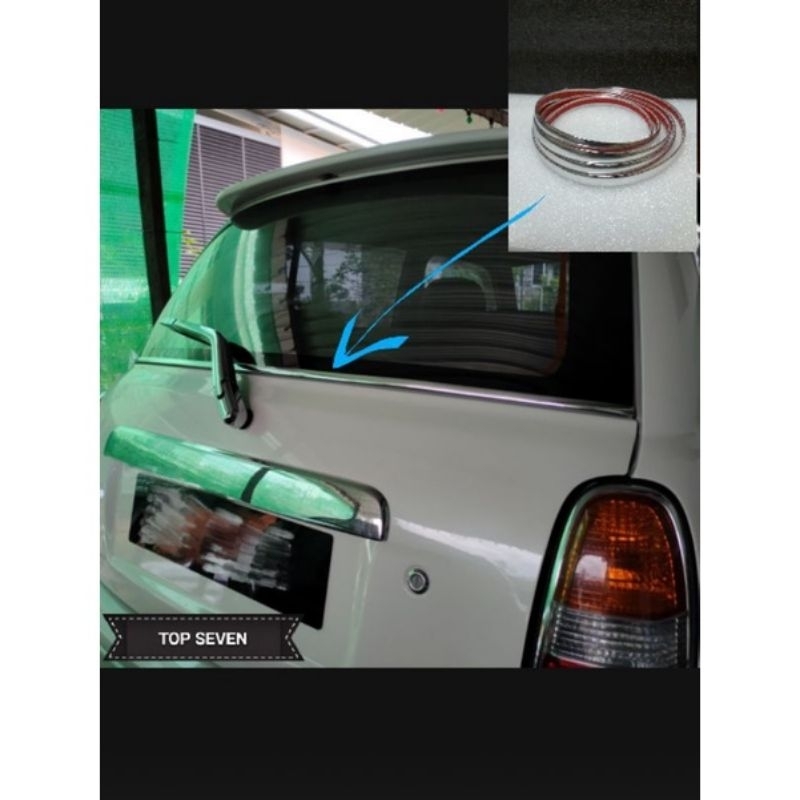 Chrome Lining Rear Boot Rear Bonet Cermin Belakang Perodua Myvi Lagi ...