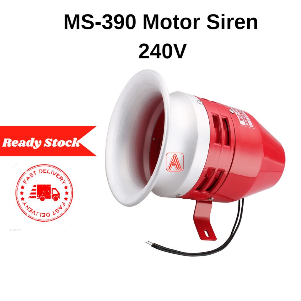 MS-390 Motor Siren Alarm - AC 240V | Shopee Malaysia