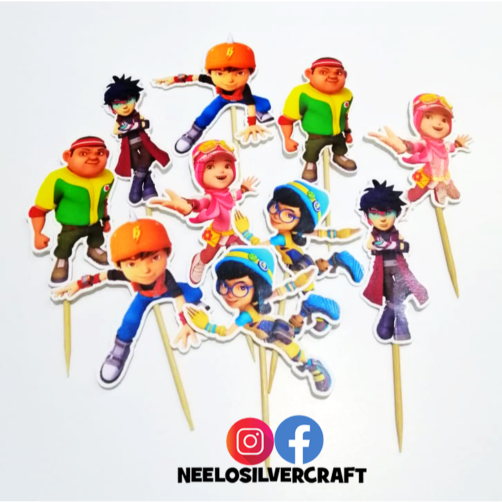 Boboi Boy Galaxy Cake Topper for Birthday Cake | Shopee Malaysia