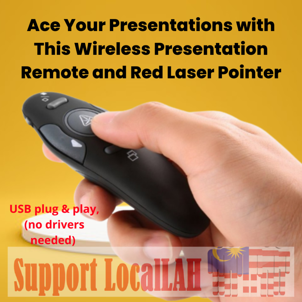 Professional Wireless Presenter with Red Laser Pointer - Supports ...
