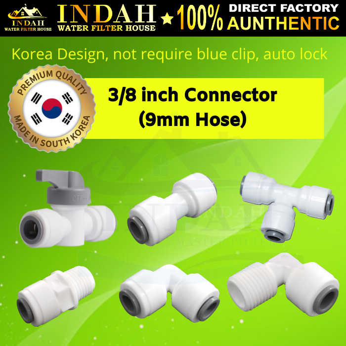Water Filter Fitting Connector For RO tube 9mm / 3/8 inch Connector ...