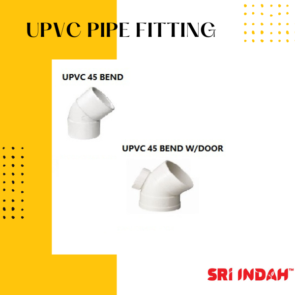 [READY STOCK] UPVC PIPE FITTING -- 45 BEND / 45 BEND W/DOOR ( 1¼" , 1½" , 2" , 3" , 4") | Shopee ...