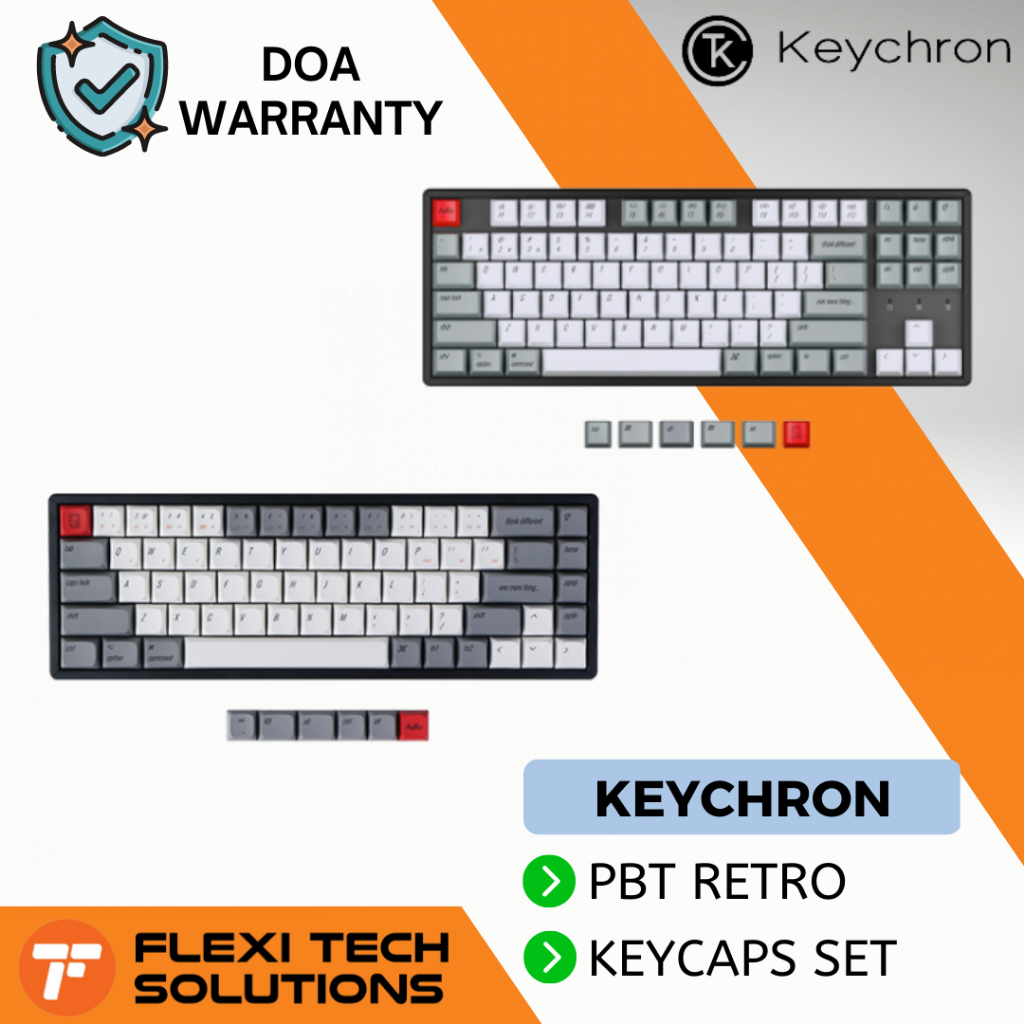 Flexi Tech KEYCHRON OEM Profile XDA Profile PBT Retro Keycaps Set K2 ...