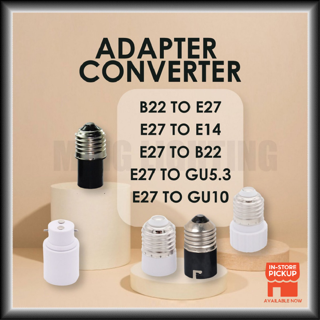 Light Bulb Adapter Converter E27 E14 B22 GU10 GU5.3 MR16 Lamp Holder Kepala Mentol Lampu Bulbs ...