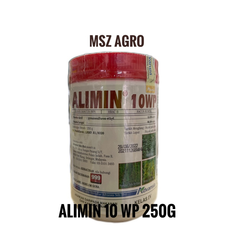 ALIMIN 10wp 250g/Racun Rumpai Dalam Air/(Sesuai untuk kawasan tanaman ...